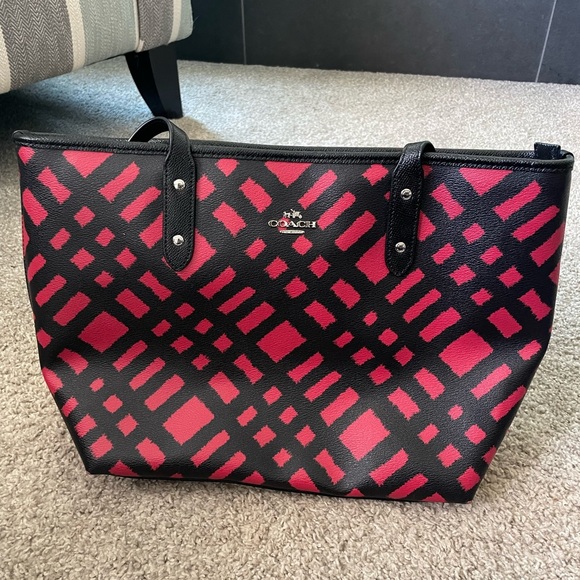 Coach | Bags | Coach Red And Black Bag | Poshmark